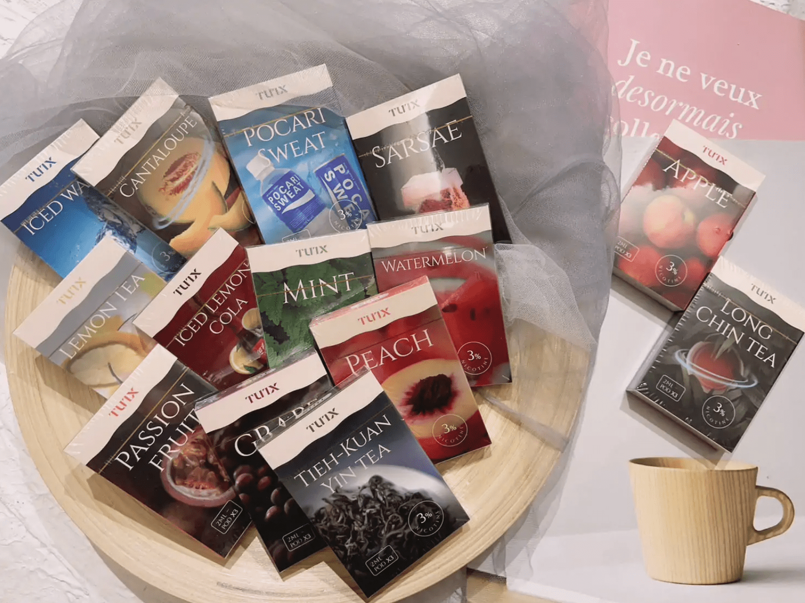 TUTX煙彈/3顆裝/通用各種1代主機/21種口味可選/台灣現貨 - 臺灣電子煙批發商城